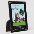 Chocolate Labrador Angel with Love Memorial Plaque | Zazzle