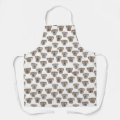 Chocolate Labrador Retriever Dog Pattern Apron | Zazzle