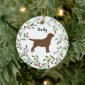 Chocolate Labrador Retriever- Duck Dog - Brown Lab Ceramic Ornament ...