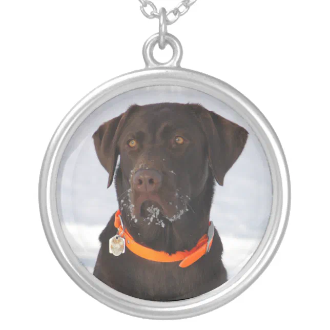 Chocolate Labrador Retriever Necklace | Zazzle