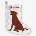 Chocolate Labrador Retriever Stocking | Zazzle