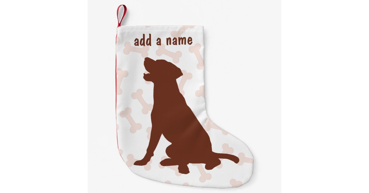 Chocolate Labrador Retriever Stocking | Zazzle