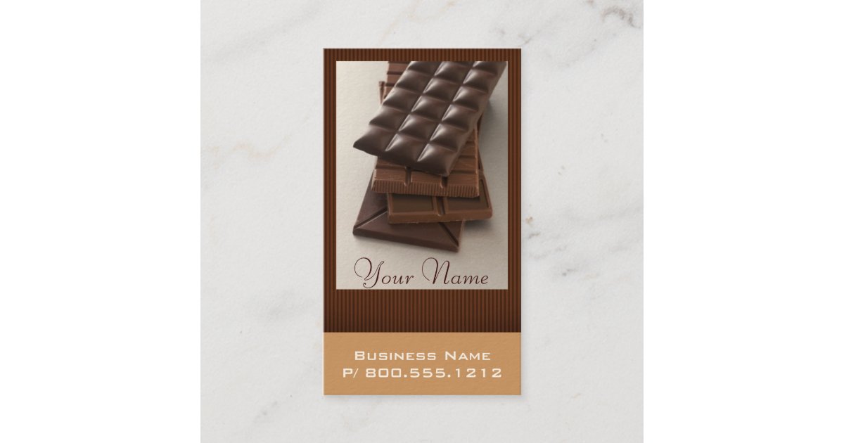 Chocolate Lover Business Cards | Zazzle