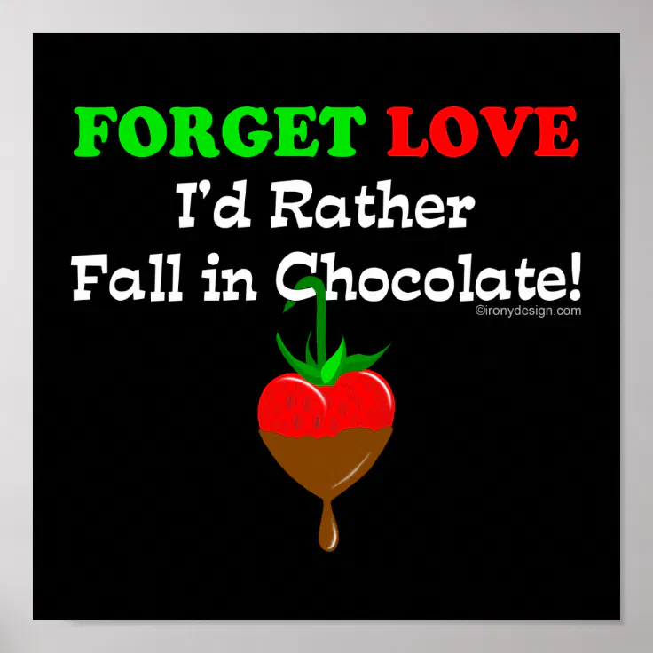 Chocolate Lovers Poster | Zazzle
