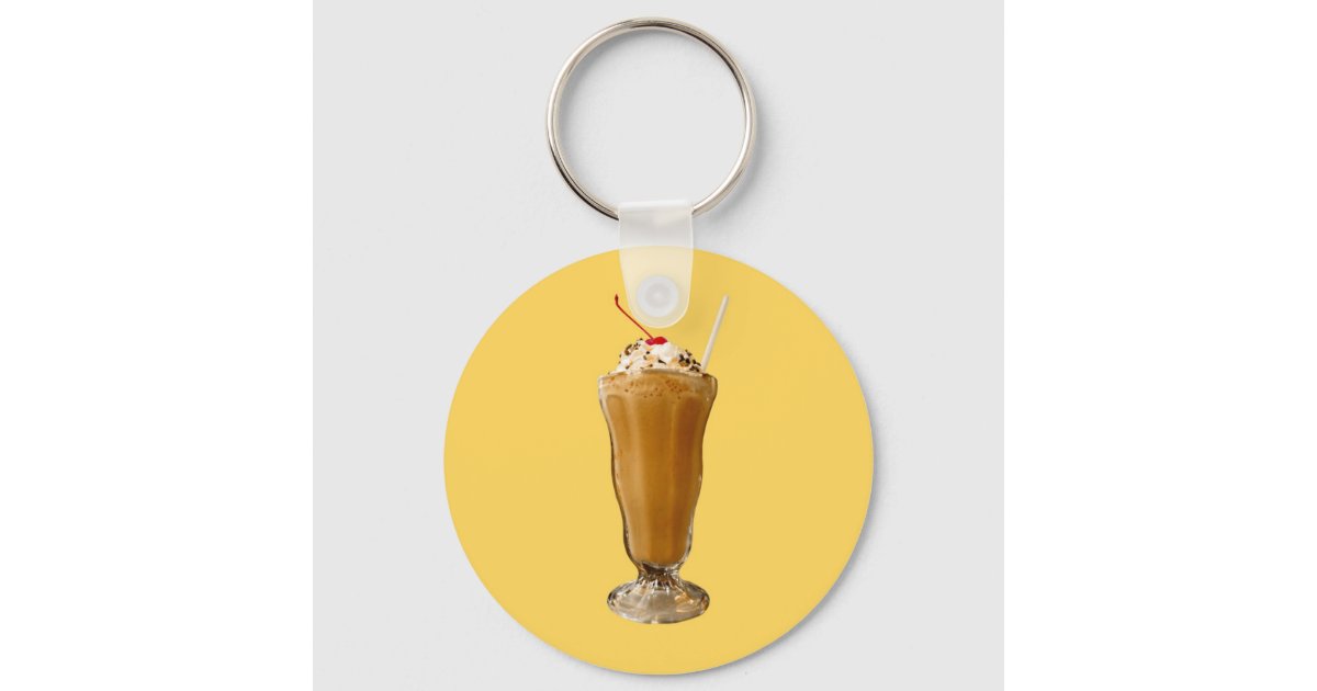Chocolate Milkshake Keychain | Zazzle