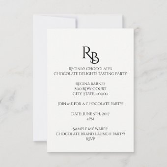 Chocolate Party Invitation | Zazzle