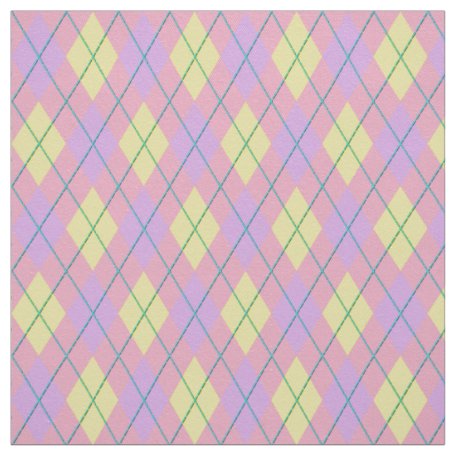 Purple Argyle Fabric | Zazzle