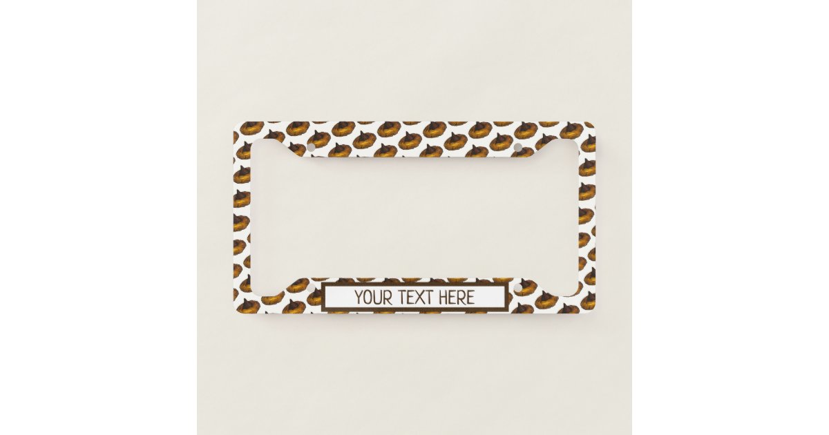 Chocolate Peanut Butter Blossom Cookie Bakery Food License Plate Frame ...