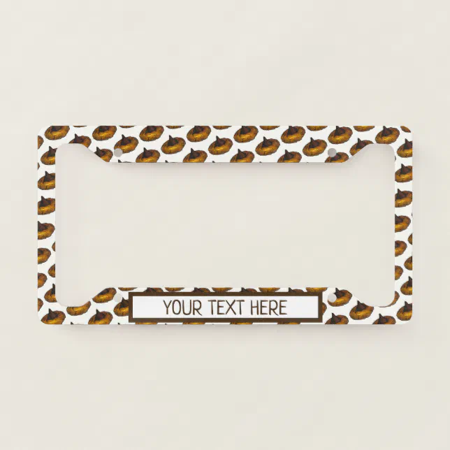 Chocolate Peanut Butter Blossom Cookie Bakery Food License Plate Frame ...