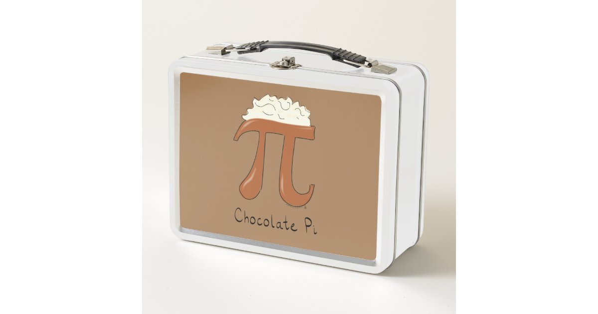 Chocolate Pi Cute Math Pi Day Lunch Box | Zazzle