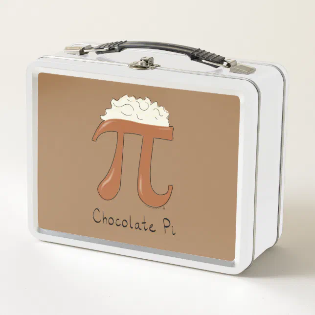 Chocolate Pi Cute Math Pi Day Lunch Box | Zazzle