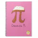 Chocolate Pi Cute Math Pi Day Notebook | Zazzle