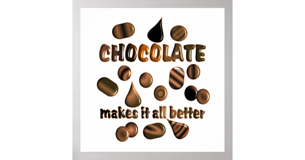 Chocolate Poster | Zazzle
