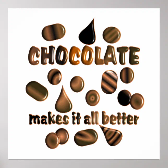 Chocolate Poster | Zazzle