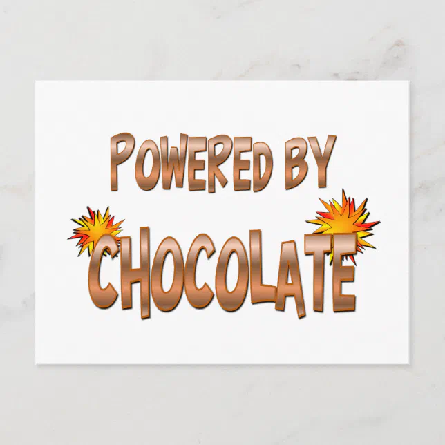 Chocolate Power Postcard | Zazzle