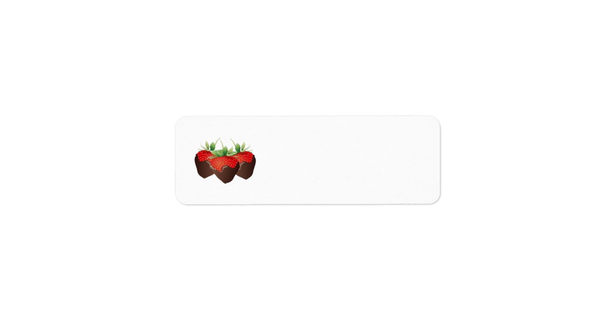 Chocolate Strawberry Label | Zazzle
