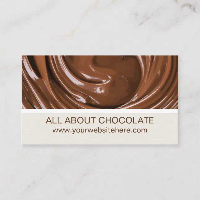 Chocolate Theme Business Card | Zazzle