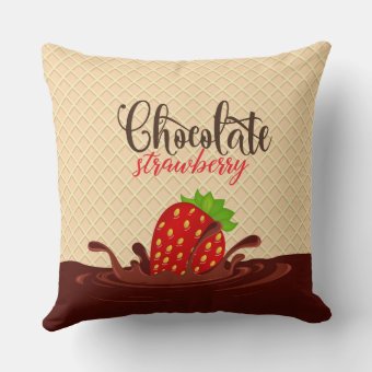 Chocolate Throw Pillow | Zazzle
