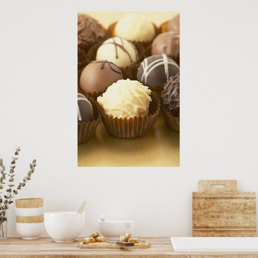 Chocolate Truffles Poster Print | Zazzle