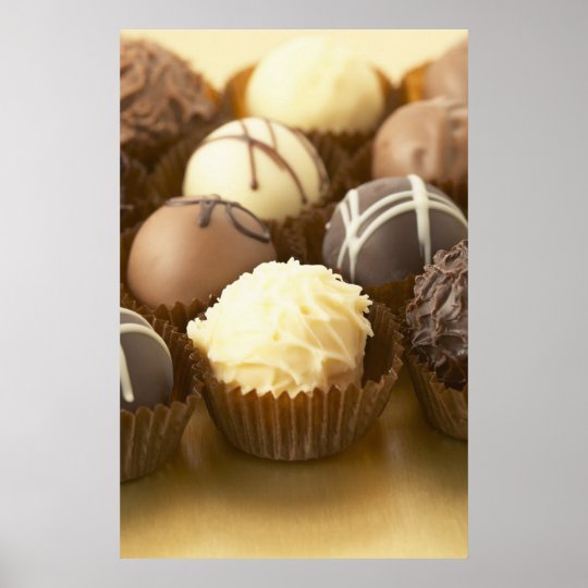 Chocolate Truffles Poster Print | Zazzle.com