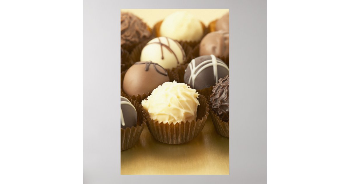 Chocolate Truffles Poster Print | Zazzle