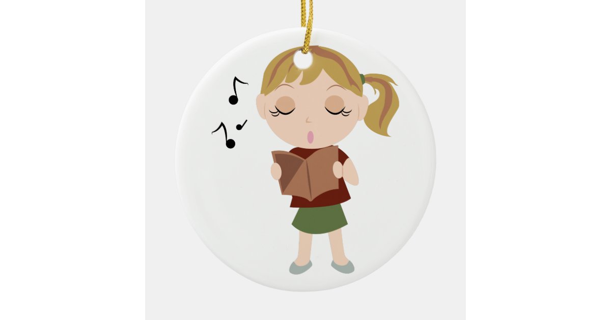 Choir Girl Ceramic Ornament | Zazzle