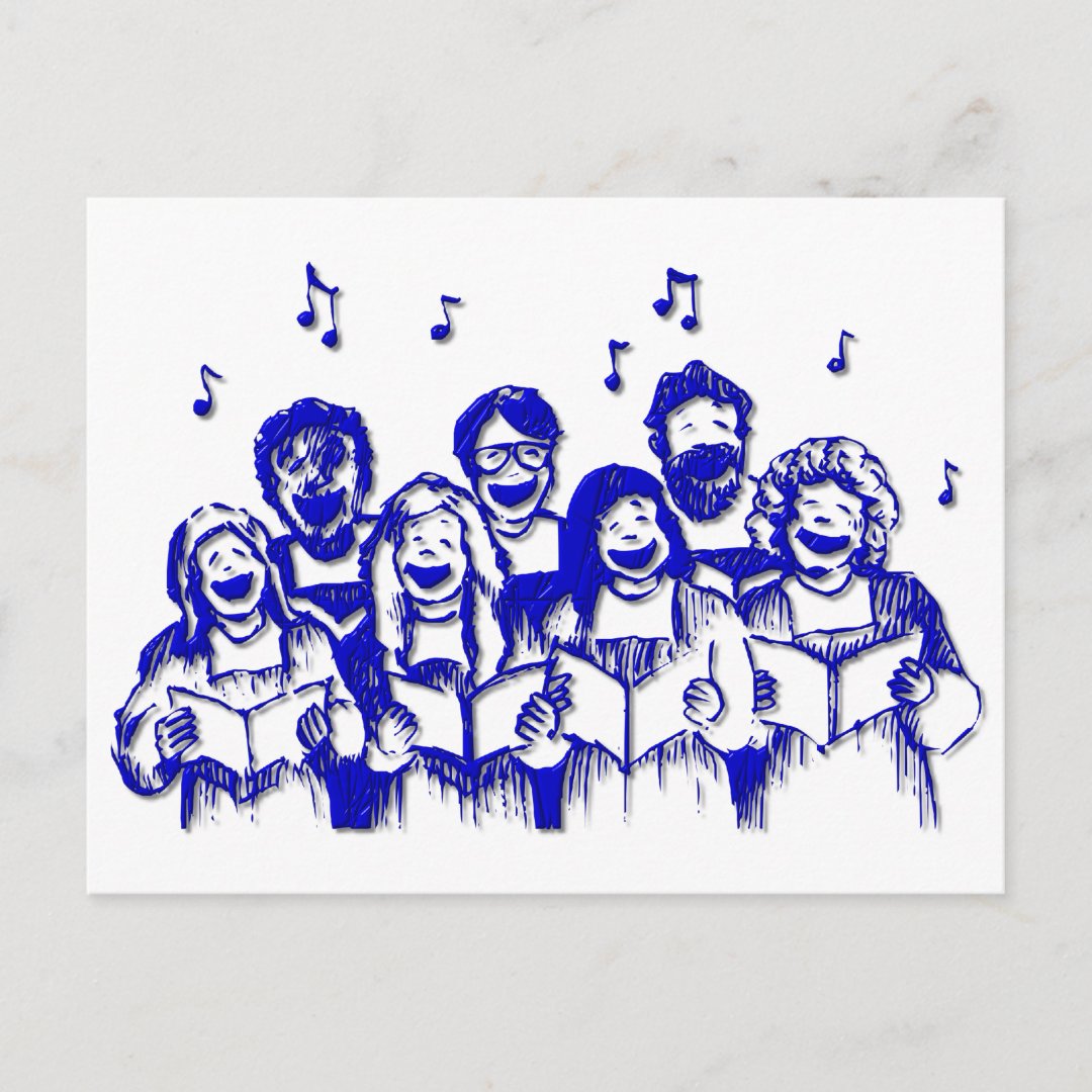 Choir members/singers postcard | Zazzle