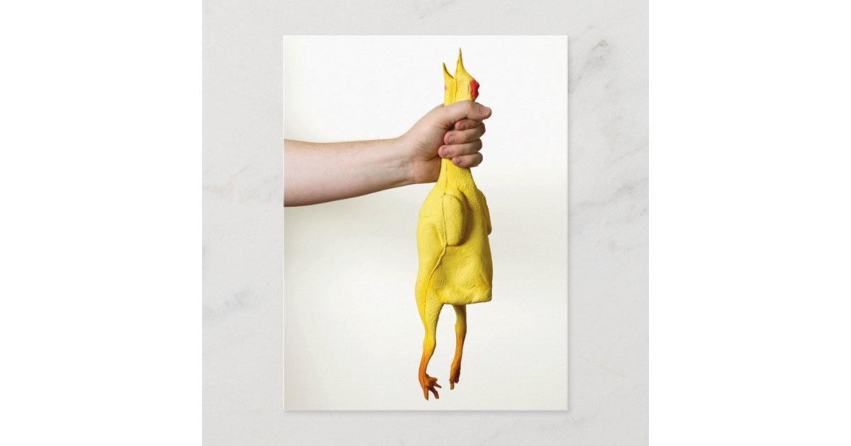 Choking the chicken postcard | Zazzle