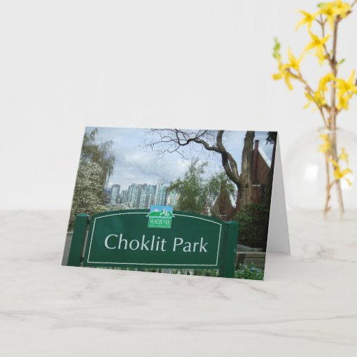 Choklit Park, Vancouver, BC Note Card | Zazzle