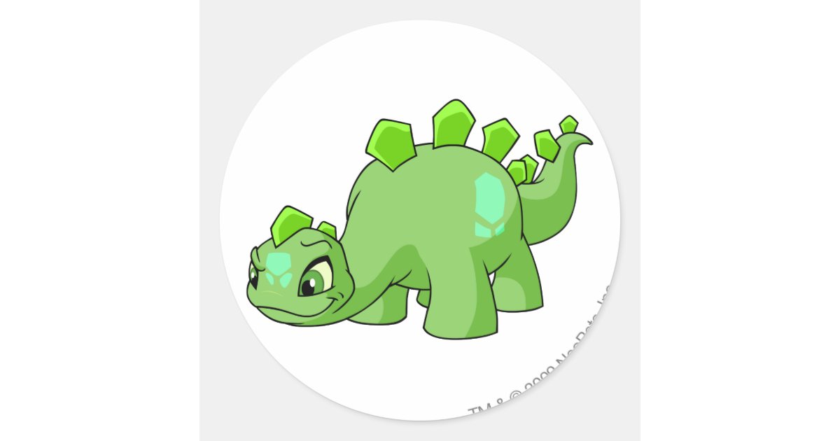 Chomby Green Classic Round Sticker | Zazzle