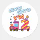Choo Choo I'm 2 2nd Birthday Train Classic Round Sticker | Zazzle