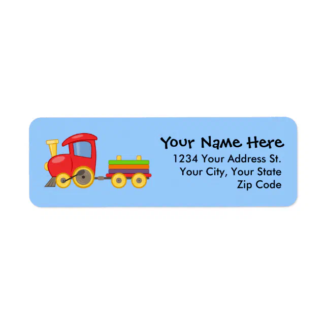 Choo Choo Train Return Address Labels | Zazzle