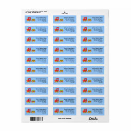 Choo Choo Train Return Address Labels | Zazzle