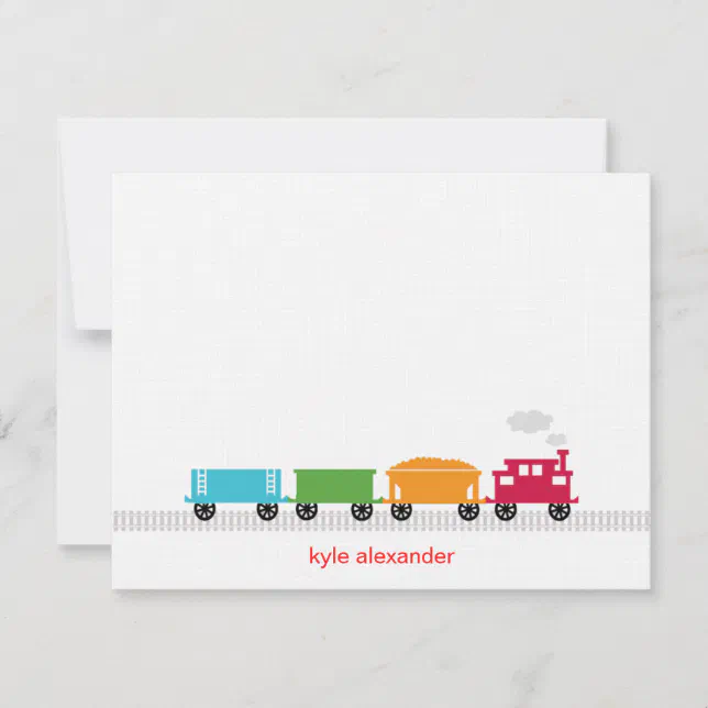 Choo Choo Train Thank You Card | Zazzle