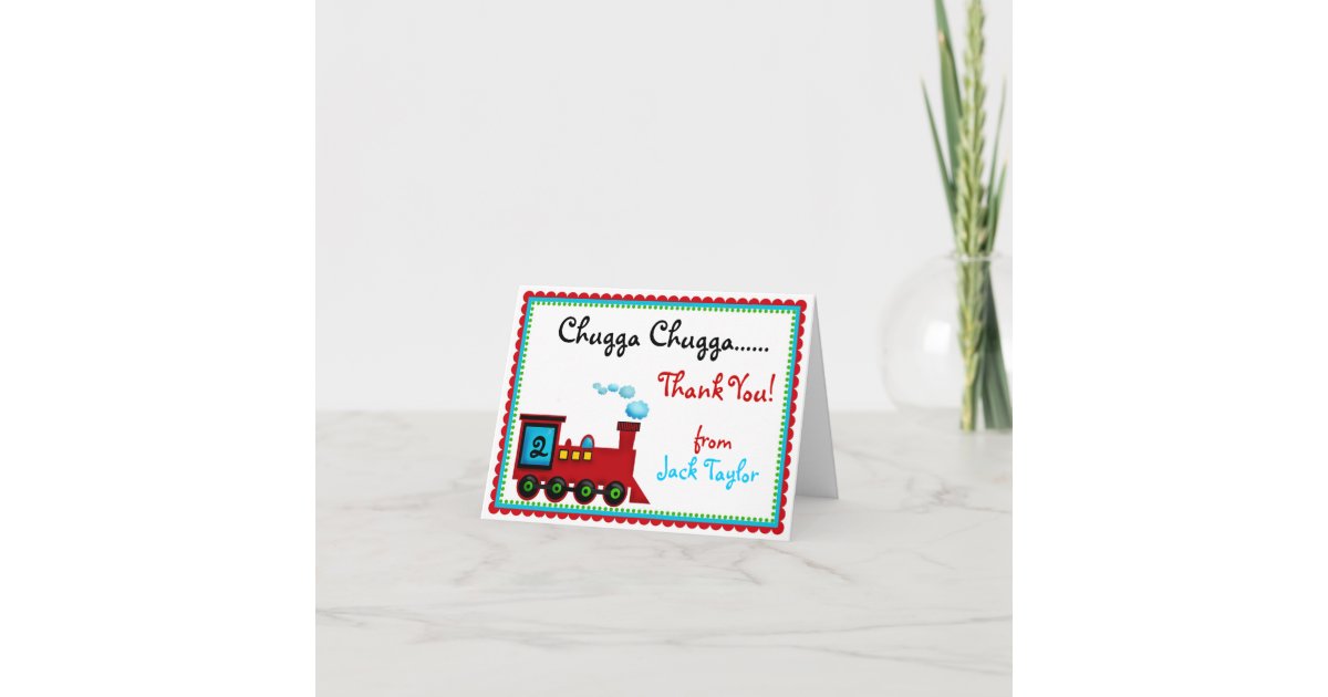 Choo Choo Train Thank You Note Cards | Zazzle