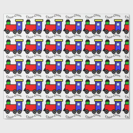 Choo-Choo Train Wrapping Paper | Zazzle