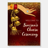 Choora Welcome Signs & Choora ceremony signs | Zazzle