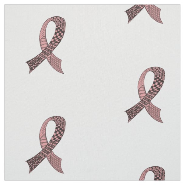 Breast cancer awareness fabric | Zazzle