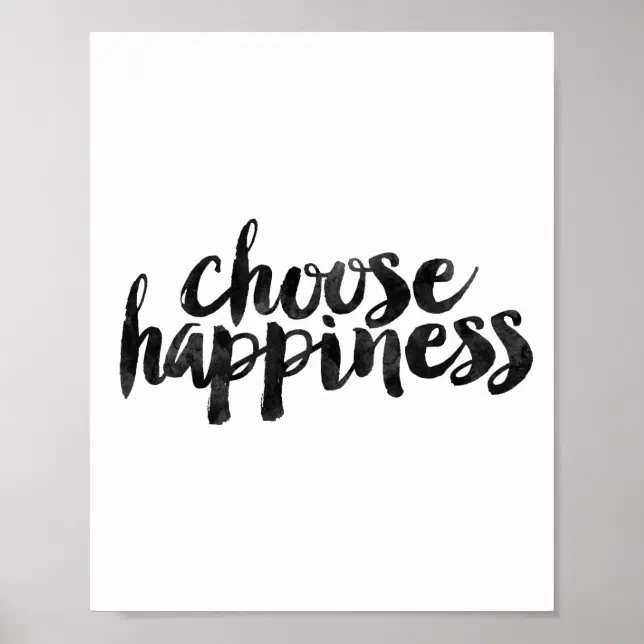Choose Happiness Poster | Zazzle