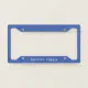 Choose Happy Inspirational Quote Simple Blue License Plate Frame | Zazzle