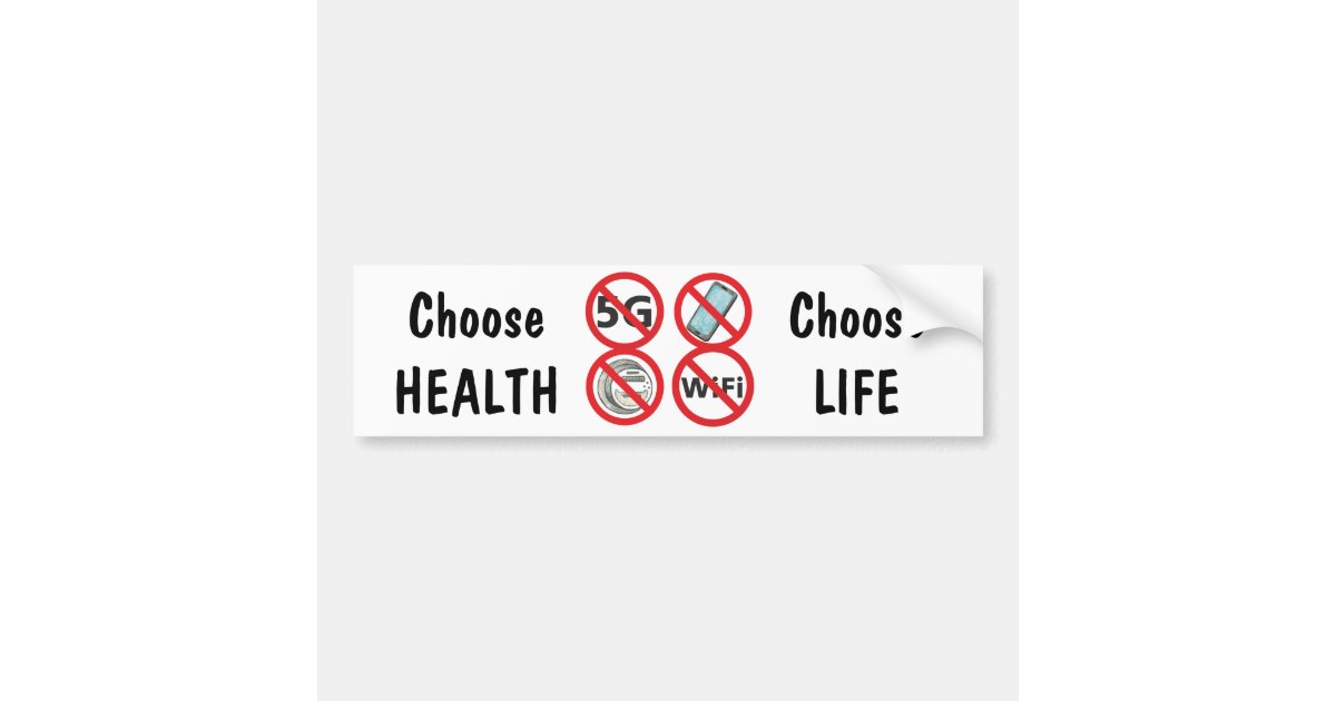 Choose Health, Choose Life Bumper Sticker | Zazzle