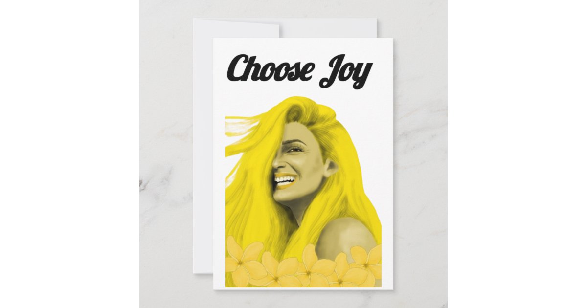 “Choose Joy Modern Invitation – Positive Party, We | Zazzle