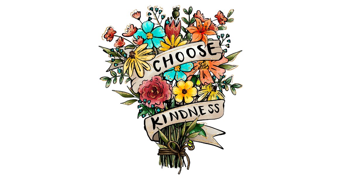 Choose Kindness floral women T-Shirt | Zazzle