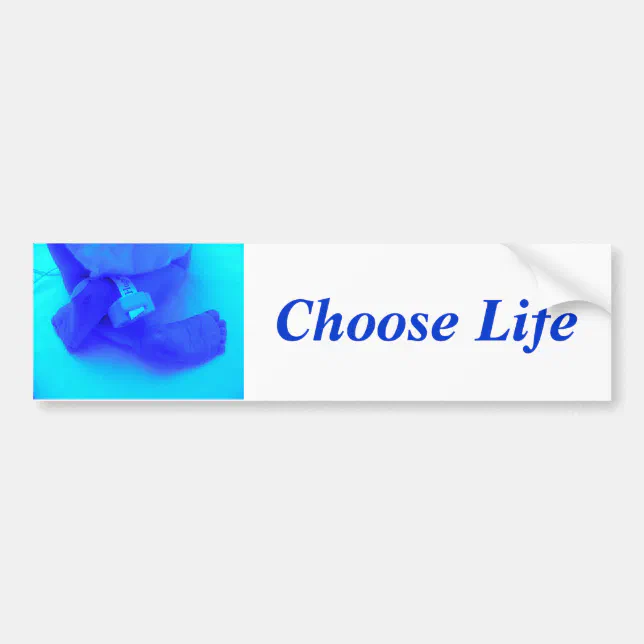 Choose Life Bumper Sticker | Zazzle
