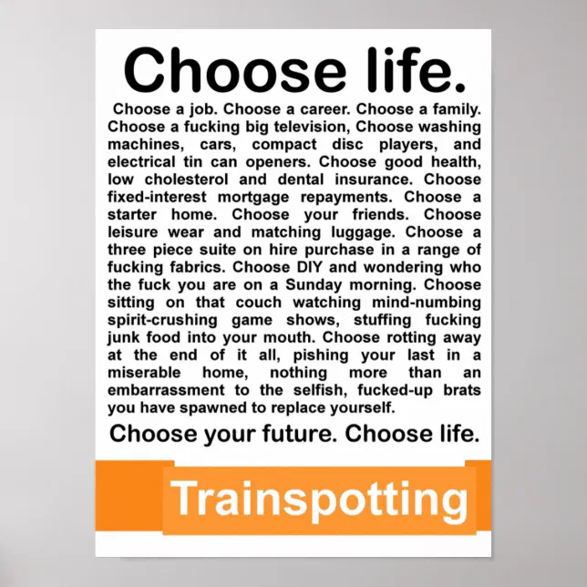 Choose life poster | Zazzle
