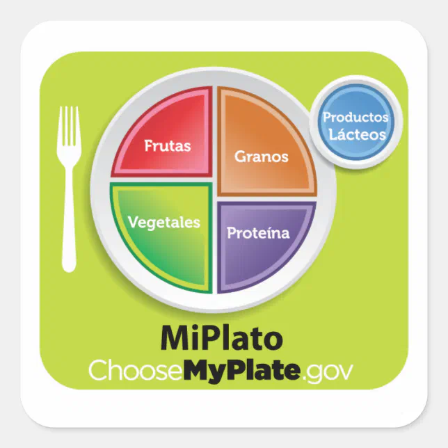 Choose MyPlate Spanish Sticker - MiPlato | Zazzle
