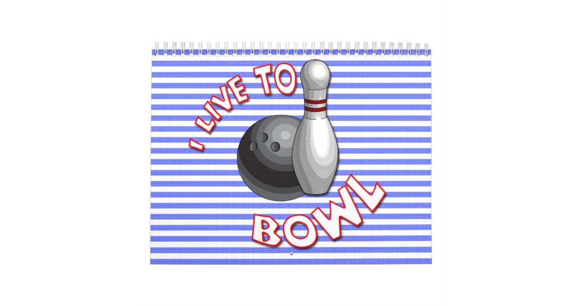 Choose start date bowling calendar | Zazzle