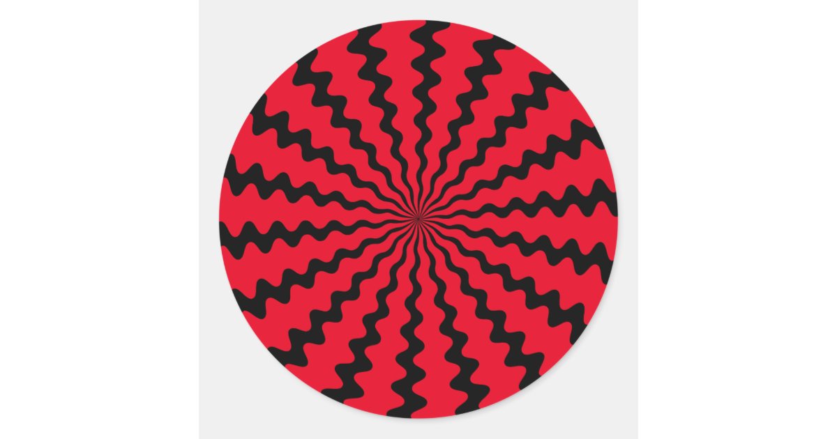 Choose Your Background Color Zig Zag Sticker | Zazzle