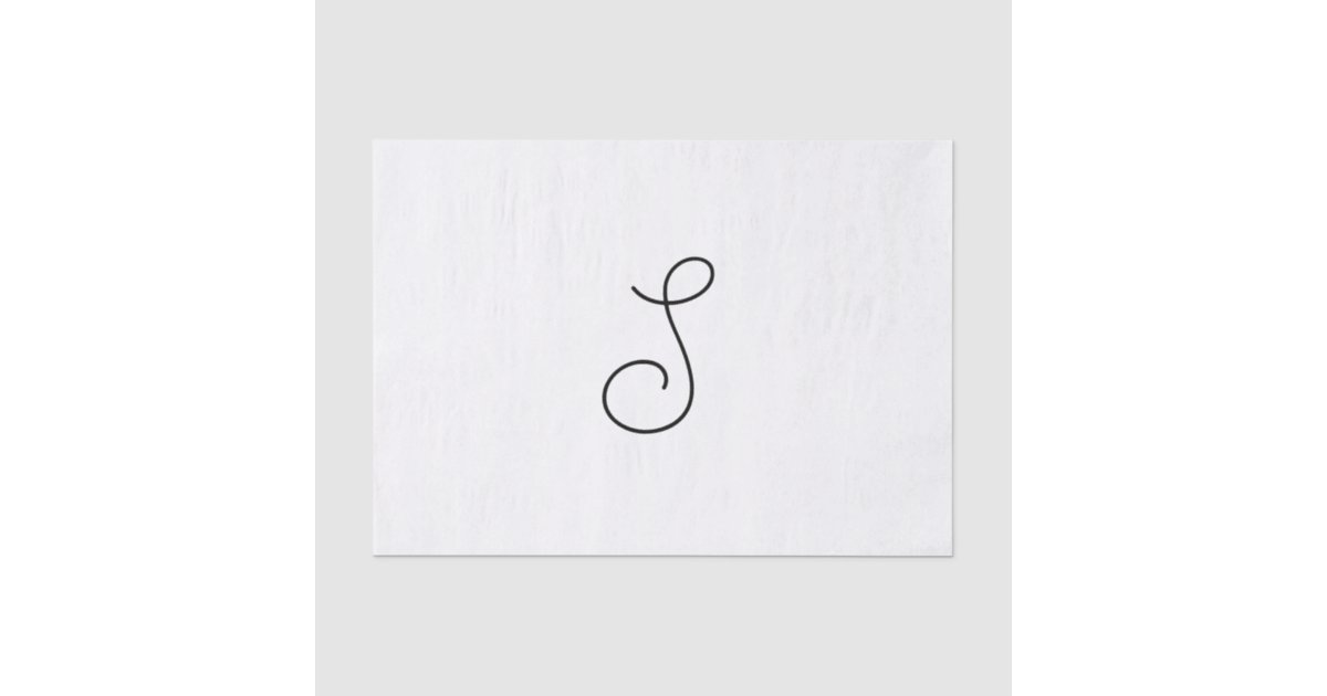 Choose Your Own Letter | Font Style: Alexandria Tissue Paper | Zazzle