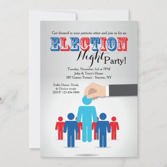 Choosing A Candidate Election Party Invitation | Zazzle.com